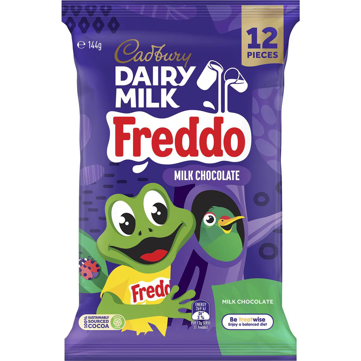 Cadbury Dairy Milk Chocolate Freddo Sharepack 12 Pack | 144g – Bunnasia