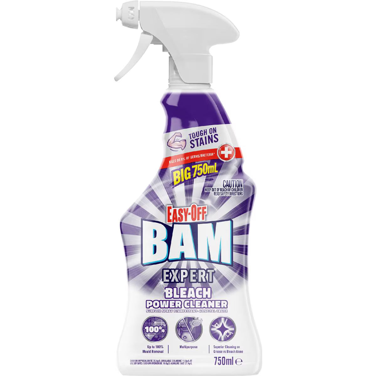 Easy Off Bam Cleaning Products Bleach Trigger 750mL – Bunnasia