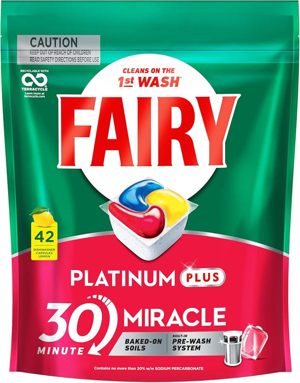 Fairy Platinum Plus Dishwashing Tablets 42 pack (Australian Product ...