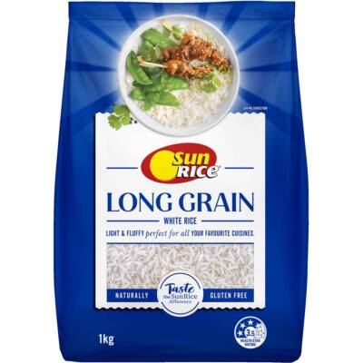 Sunrice Premium Long Grain Rice 1kg – Bunnasia