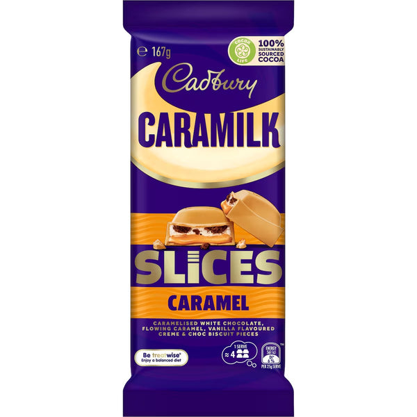 Cadbury Block Slices Caramel Caramilk 167g – Bunnasia