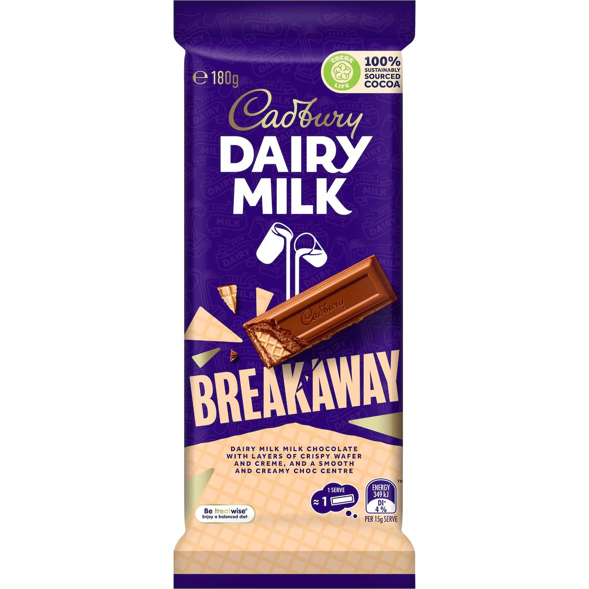 Cadbury Block Breakaway 180g – Bunnasia