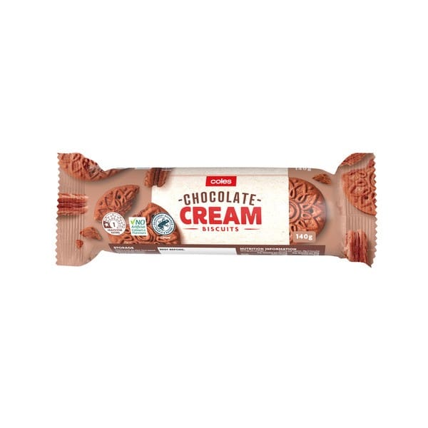 Coles Biscuits Chocolate Cream 140g – Bunnasia
