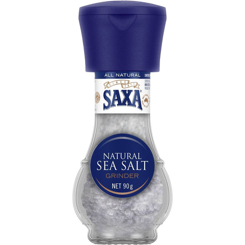 Saxa Natural Sea Salt Grinder 90g – Bunnasia