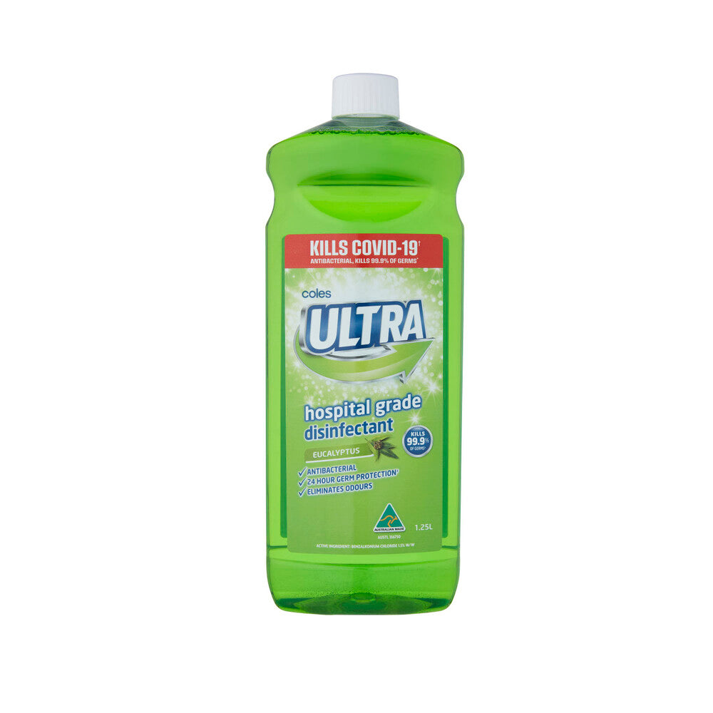 Coles Ultra Disinfectant Eucalyptus 1.25L – Bunnasia