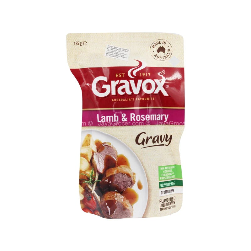 Gravox Pouch Gravy Lamb & Rosemary 165g – Bunnasia